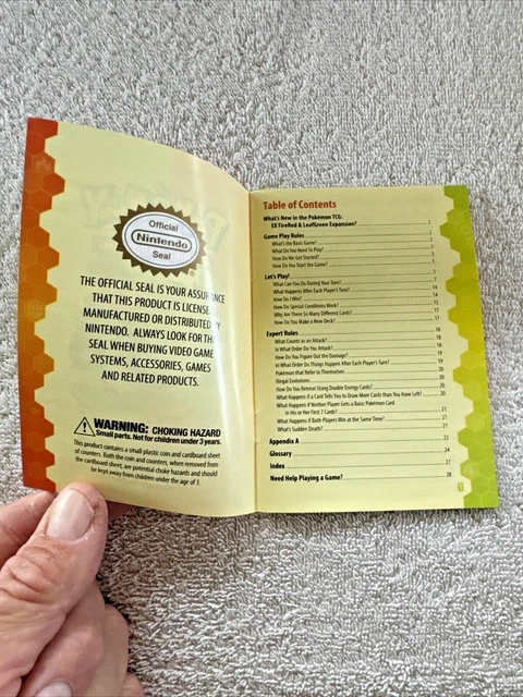 POKEMON FIRE RED Leaf Green Rulebook Booklet - 2004 $11.51 - PicClick CA