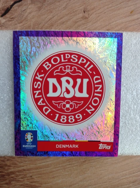 WAPPEN EMBLEM STICKER UEFA Euro 2024 Dänemark LILA EUR 5,00 - PicClick IT