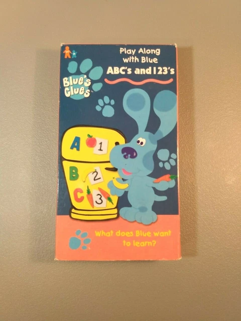 BLUES CLUES PLAY ALONG WITH BLUE ABCs & 123s VHS Video FREE SUPER FAST ...