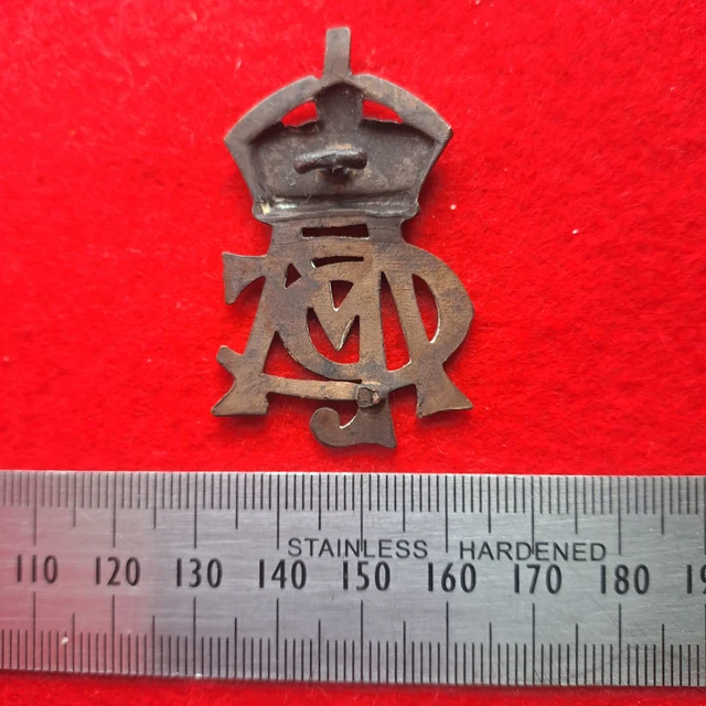 SOUTH AFRICAN COLONIAL Cape Mounted Police Slouch Hat Cap Badge ...