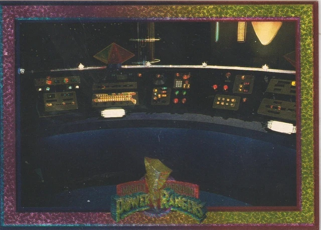 1991 MIGHTY MORPHIN Power Rangers - The Command Center Power Foil Card ...