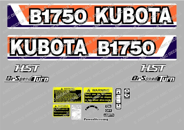 KUBOTA B7100 HST Compact Tractor Decal Sticker Set EUR 60,36 - PicClick FR