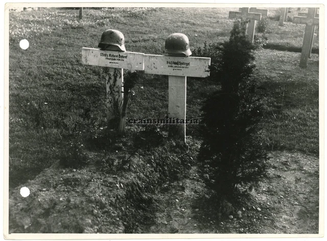 ORIG. RIESEN FOTO Grab ^^ Fotograf Friedhof LES ISLETTES Meuse ...