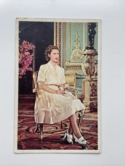 ANTIQUE ROYALTY PRINCESS Margaret Rose At Buckingham Palace Portrait ...