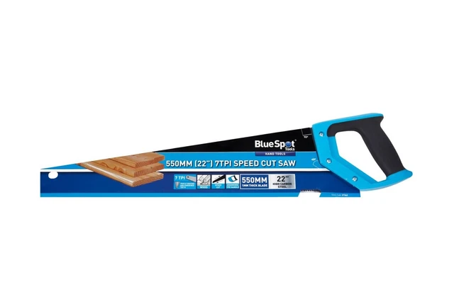 BLUE SPOT TOOLS - 500mm (22") Hardpoint Saw, 7TPI, High carbon Steel, £ ...