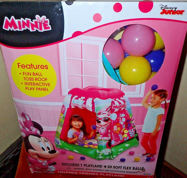 DISNEY JUNIOR MINNIE Mouse Helping Friends Playland with Soft Flex ...
