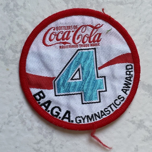 VINTAGE PATCH BAGA Coca Cola British Amateur Gymnastics Association 4 ...