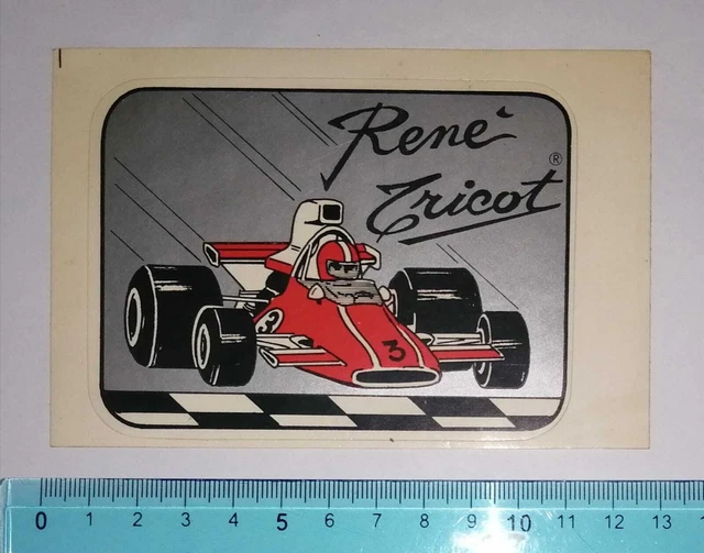 ADESIVO STICKER VINTAGE AUTOCOLLANT AUTO MOTO TUNING RENE' TRICOT ANNI ...