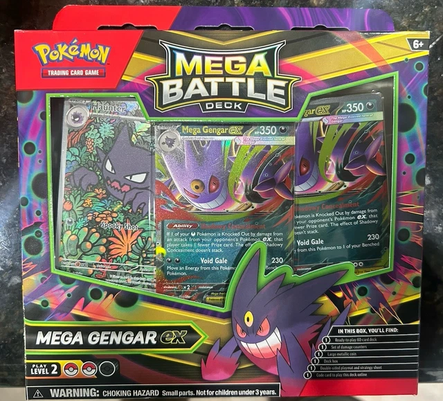 POKEMON MEGA GENGAR Ex Sealed Mega Battle Deck £26.62 - PicClick UK