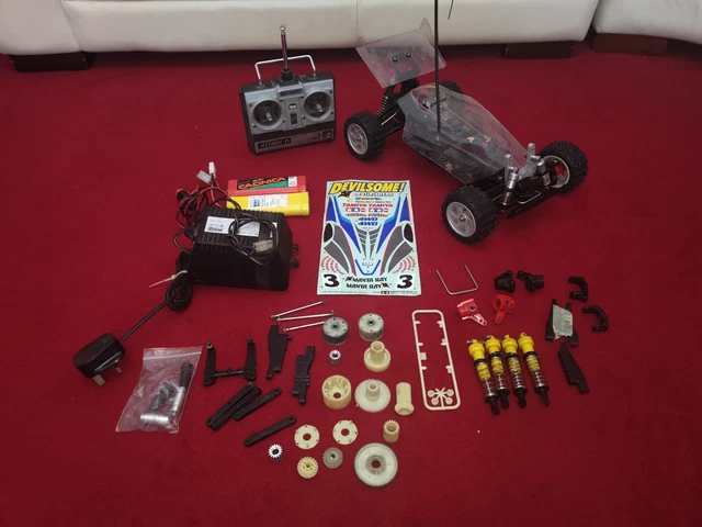 OLD VINTAGE TAMIYA Manta Ray Rc 1/10 Electric Buggy Spares Or Repairs £ ...