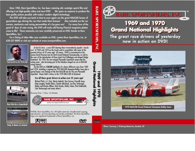 1969-1970 NASCAR SUPERBIRD, Dodge Daytona DVD in COLOR! $40.66 ...