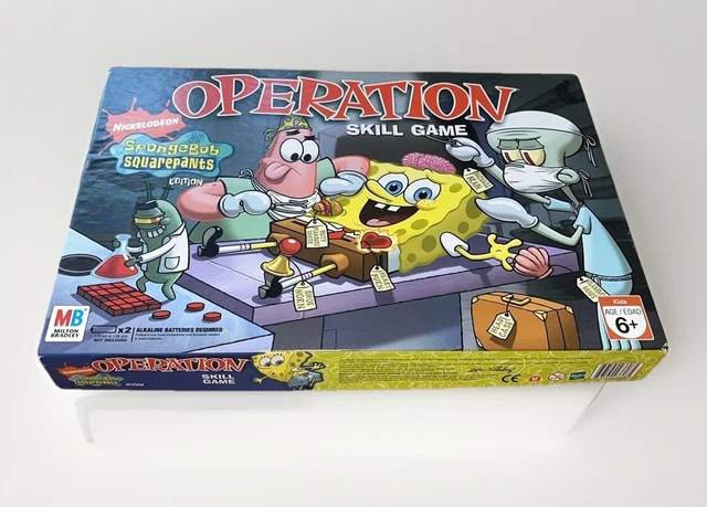 HASBRO SPONGEBOB SQUAREPANTS Operation Board Game Nickelodeon Missing 2 ...