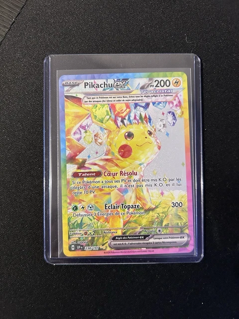 CARTE POKÉMON - Pikachu ex 238/191 - Etincelles déferlantes - FR EUR ...