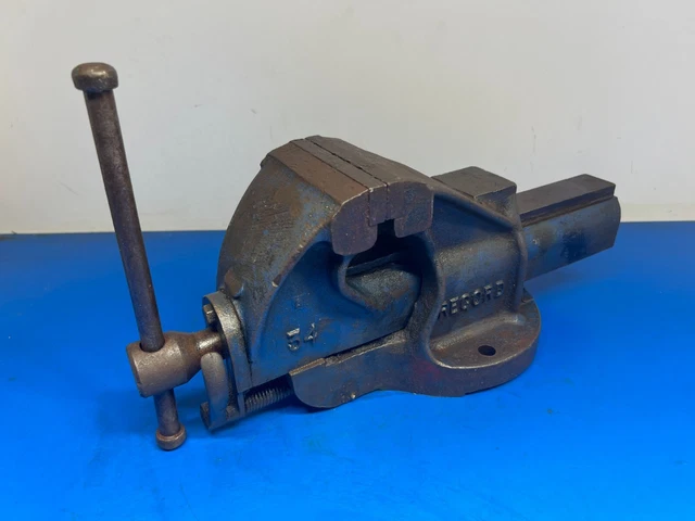 VINTAGE RECORD NO.34 Engineers Heavy-Duty Quick release Bench Vice £119 ...