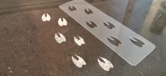 TEMPLATE MINI FOOTPRINTS Footprint Handprint for Wichtelstreiche ...