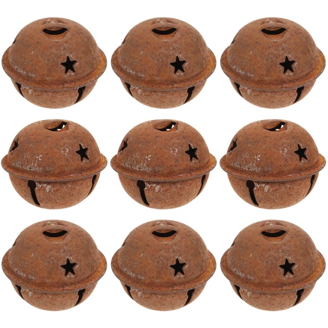 SET OF 4 Rusty Christmas Ornaments Bell Baubles Bells Decoration £43.29 ...