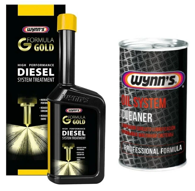 WYNNS GOLD INJECTOR Diesel System Treatment Additive 500ml & Oil System ...