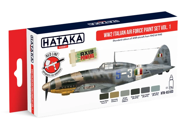 HATAKA AIRBRUSH FARBE Sets für WW2 Kunststoff Modell Sets HTK-AWW2xx ...