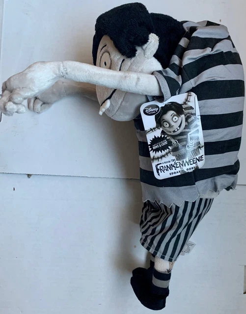 DISNEY TIM BURTON Frankenweenie Edgar E Gore Plush Doll 14" Poseable ...