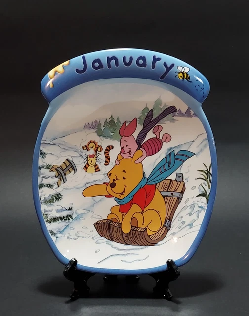 DISNEY’S WINNIE THE Pooh the whole year through Calendar plate January ...