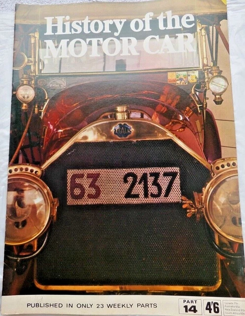 HISTORY OF THE Motor Car Magazine 1969 No 14 Published in 23 weekly ...