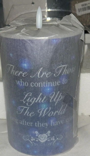 RHYTSING MEMORIAL CANDLE Battery Operated Flameles LED Sympathy Timer ...