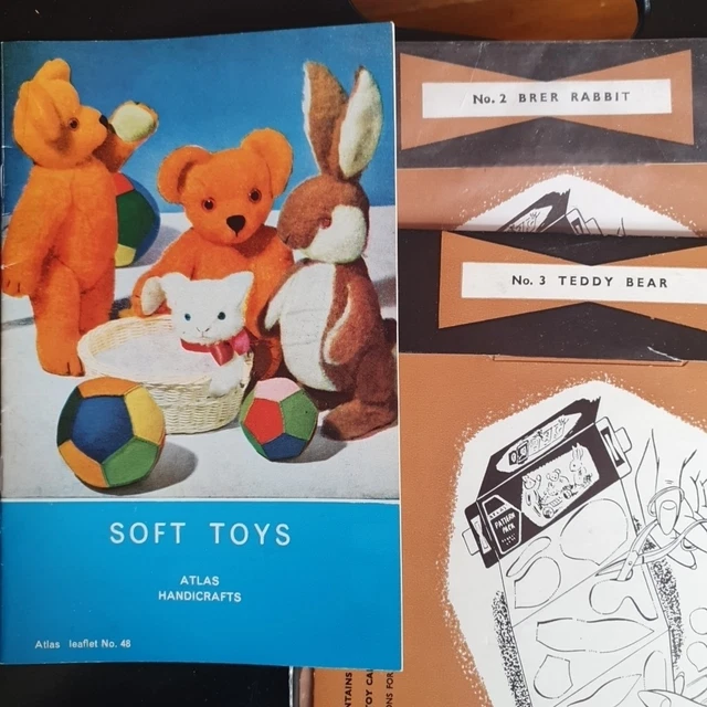 VINTAGE ATLAS SOFT Toy Sewing Pattern w/ Instructions Brer Rabbit ...