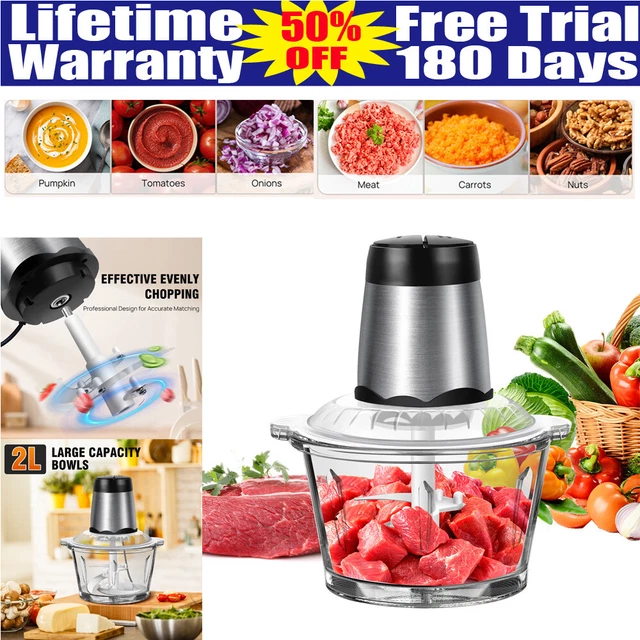 ELECTRIC MINI FOOD Chopper Processor Vegetable Onion Cutter Dicer ...