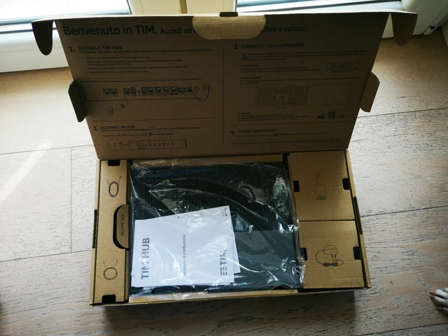 MODEM ROUTER TIM Hub Adsl Adsl2+ Vdsl Evdsl Fibra Wifi Fino 1000 Mega ...