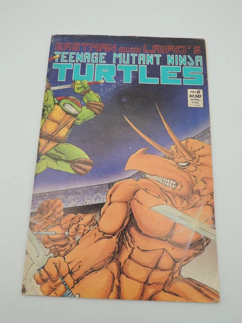 TEENAGE MUTANT NINJA TURTLES - Comic Book - #6 Apr. 1987 Mirage Studios ...