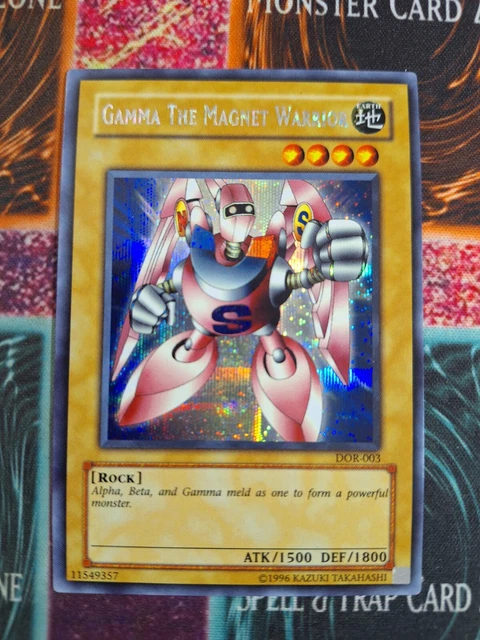 YU-GI-OH! GAMMA THE Magnet Warrior DOR-003 Prismatic Secret Rare ...