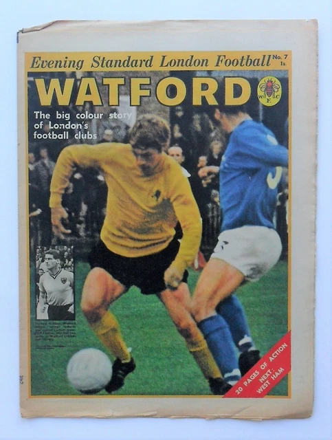 EVENING STANDARD LONDON FOOTBALL 1970/71 NEWSPAPER SERIES ISSUE No.7 ...
