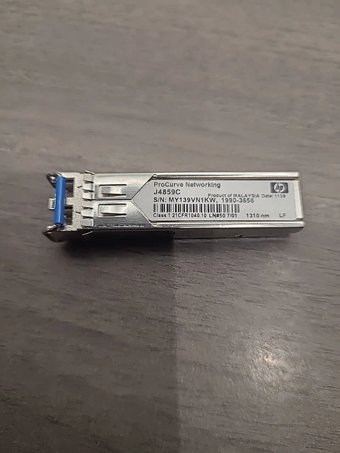 HP PROCURVE J4859C Gigabit-LX-LC Mini-GBIC SFP Transceiver Module ...