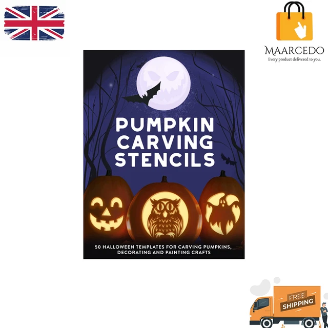 PUMPKIN CARVING STENCILS 50 Halloween Templates For Carving Pumpkins ...