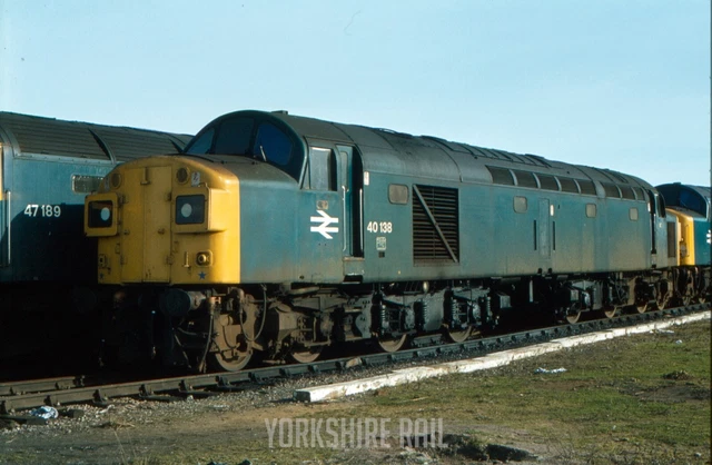 35MM RAILWAY SLIDE | Class 40 | 40138 | March TMD | 1982 + copyright £4 ...