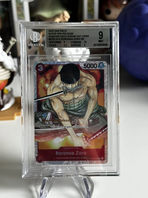 RORONOA ZORO ONE Piece Tcg Super Pre Release BGS 9 EUR 12,50 - PicClick FR