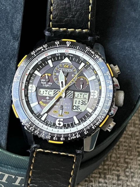 CITIZEN SKYHAWK BLUE angels Eco Drive PILOT £259.64 - PicClick UK