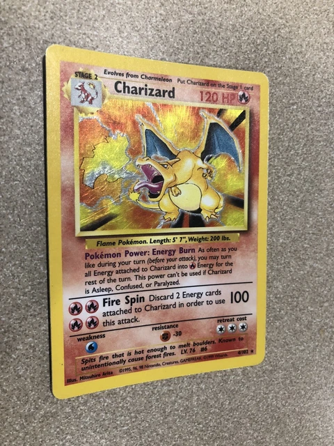 POKÉMON TCG CHARIZARD Base Set 4/102 Holo Unlimited Holo Rare EUR 102 ...