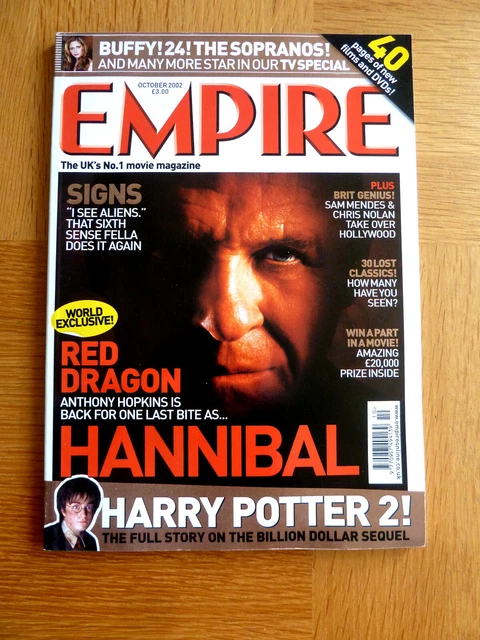 EMPIRE MAGAZINE OCTOBER 2002 Hannibal, Harry Potter 2, Red Dragon ...