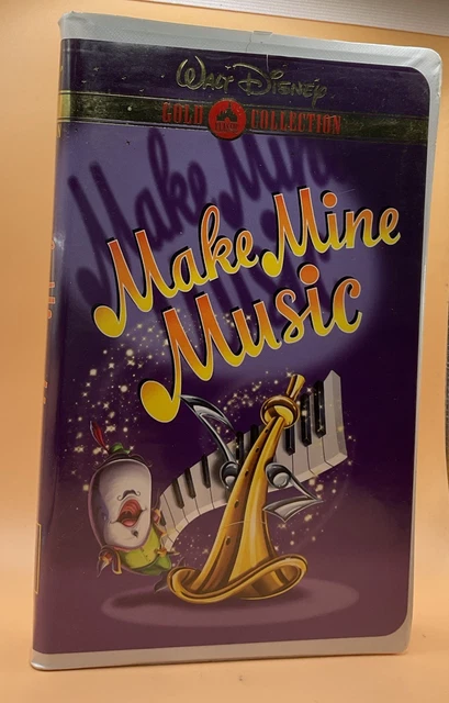 MAKE MINE MUSIC VHS Disney Clamshell Gold Collection **Buy 2 Get 1 Free ...