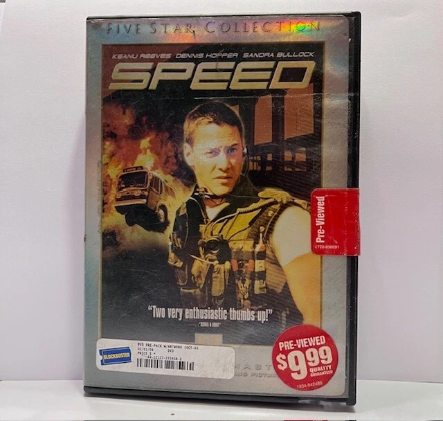 SPEED (KEANU REEVES Sandra Bullock) Five Star Collection DVD 2-discs $5 ...