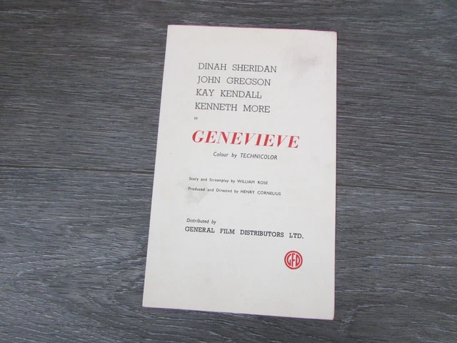 GENEVIEVE MIT DINA Sheridan John Gregson & Kenneth Mehr Kino Film ...