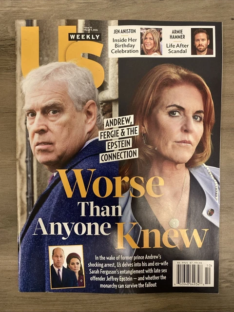 US MAGAZINE MARCH 9, 2026- Prince Andrew, Sarah Ferguson £7.46 ...