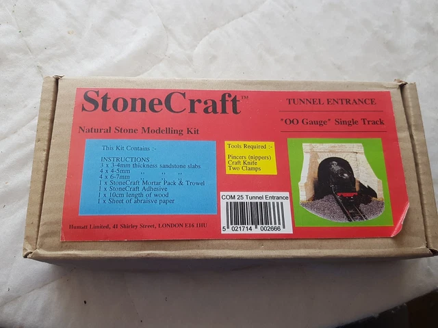 A MODEL SINGLE Track Tunnel Entrance In Oo Gauge By Stone Craft Kit £4. ...