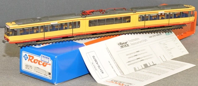 ROCO 43170 TRAM Karlsruher VBK DC con DSS nuovo di fabbrica IMBALLO ...