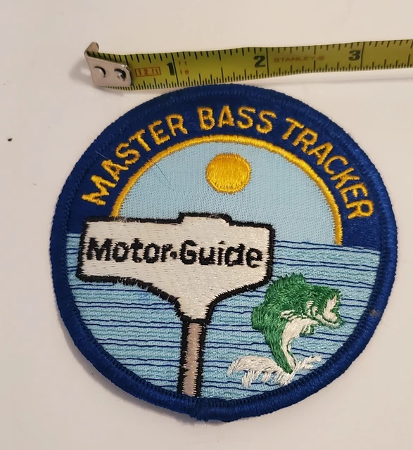 VINTAGE MINT 70'S Fishing Patch - Motor Guide - Master Bass Tracker $20 ...