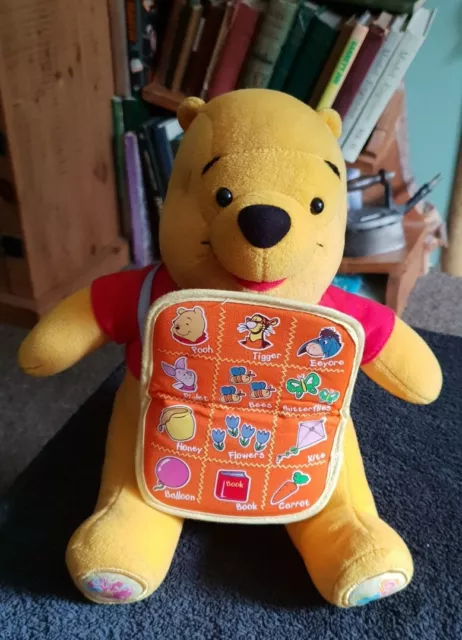 VTECH DISNEY WINNIE The Pooh Goes To School Talking Learn Plush Soft ... VTECH DISNEY WINNIE The Pooh Goes To School Talking Learn Plush Soft ...