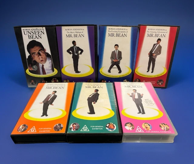 RARE 7 X Mr Bean Complete Set Of VHS Video Tapes PAL Comedy 1993 £27.00 ...