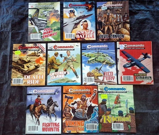 10 X COMMANDO Comics - 1970s-90s - all in good condition $20.00 - PicClick AU