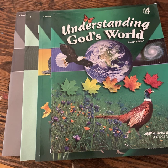 ABEKA SCIENCE HEALTH Understanding Gods World Set of 4 Grade 4 $12.00 ...